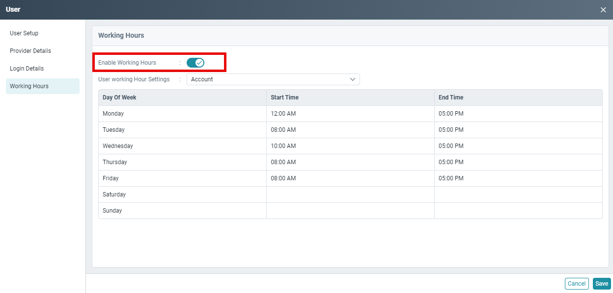 Set up Working Hours and Holidays – CareStack