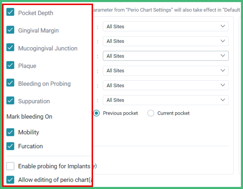 Explore the Different Options in Perio Chart & Perio Chart Settings ...